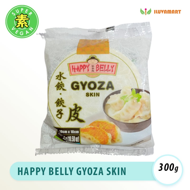 Jual Happy Belly Gyoza Skin 300gr Kulit Pangsit / kulit Dumpling HALAL ...