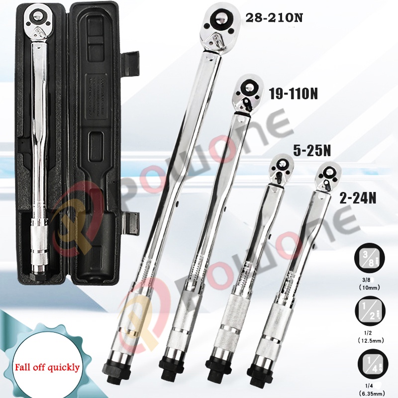 Jual Powone Preset Tire Repair Kunci Torsi Sepeda 1/4 3/8 1/2 Drive ...