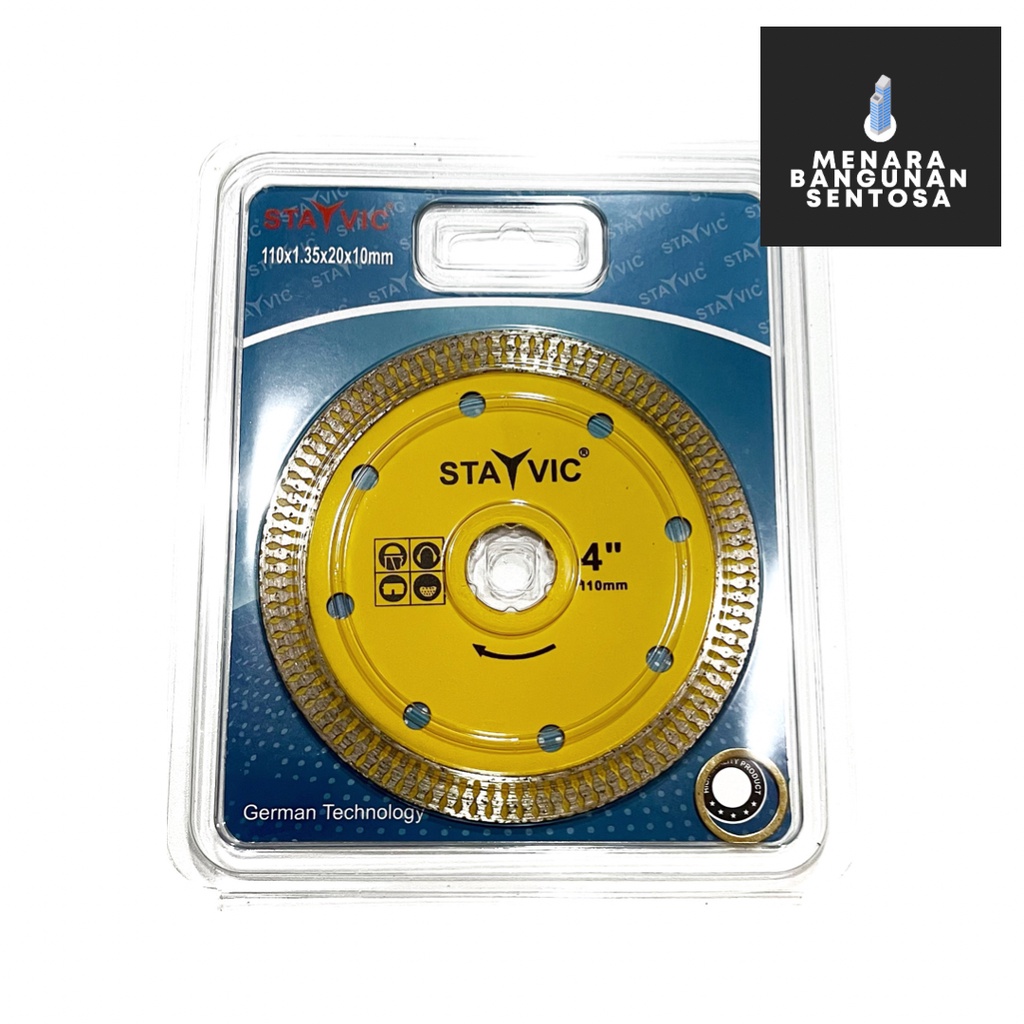 Jual Diamond Wheel Turbo Stayvic 4" Inch for Dry and Wet Cutting - Mata ...