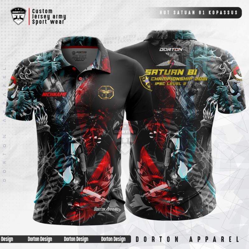 Jual Jersey Custom Desain - Shooter/Shooting/Menembak - Perbakin - IPSC ...