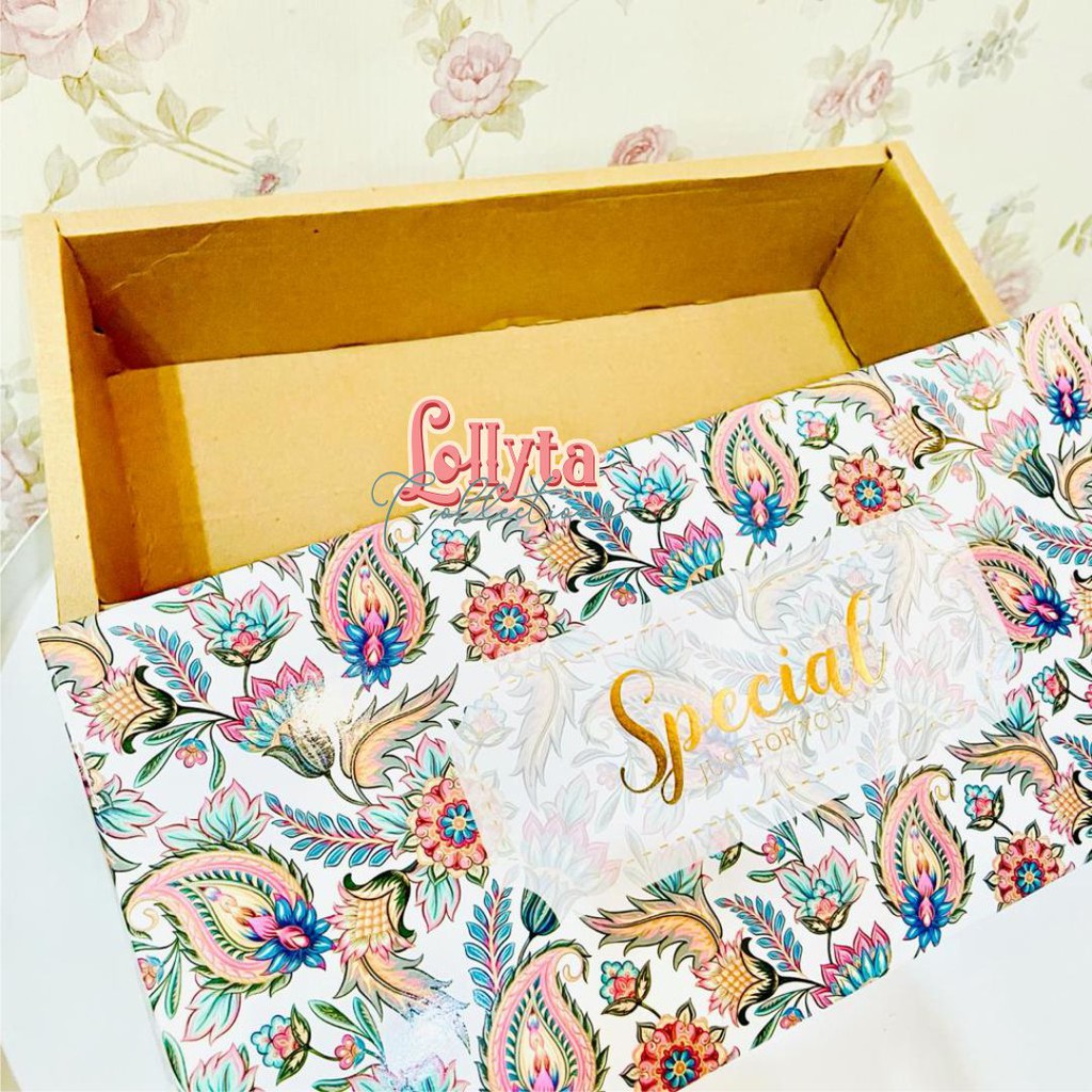 Jual Box isi 2 toples Bulet 500gr / box sangjit / box kado desain batik ...