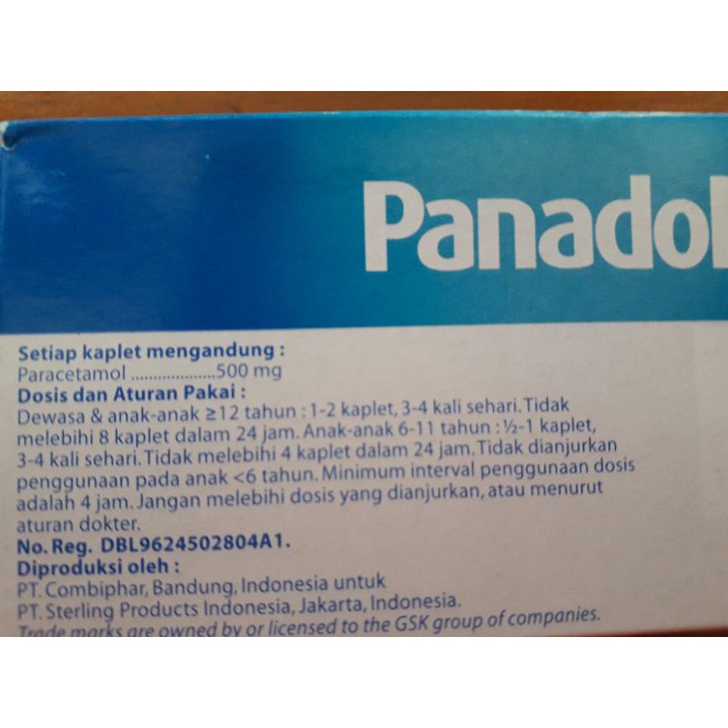 Jual Panadol Paracetamol biru per strip | Shopee Indonesia