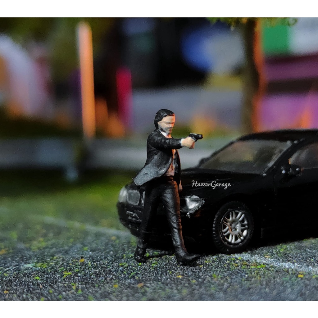 Jual Mini Action Figure Diorama 1/87 John Wick Miniatur Diecast - HG ...