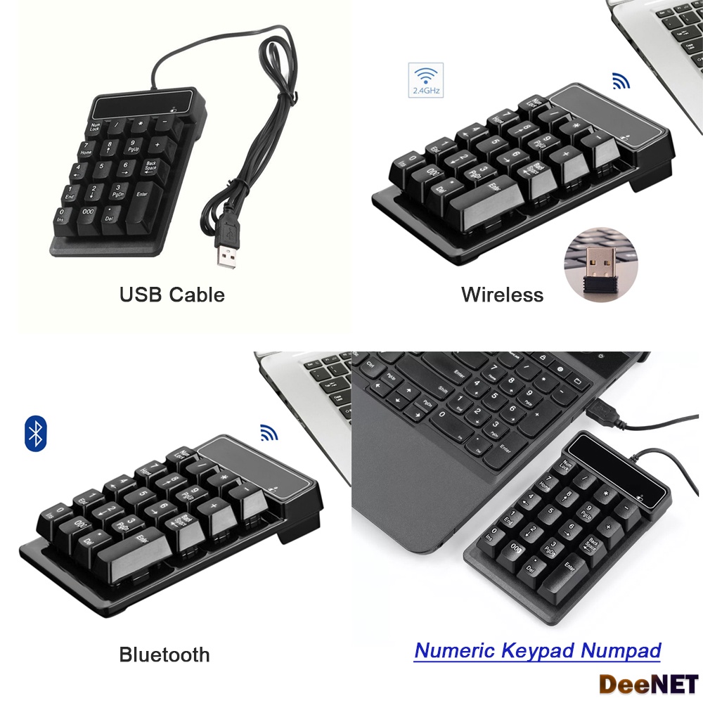 Jual Numeric Keypad Numpad - Keyboard numerik keypad - USB Kabel / Wireless / Bluetooth | Shopee ...