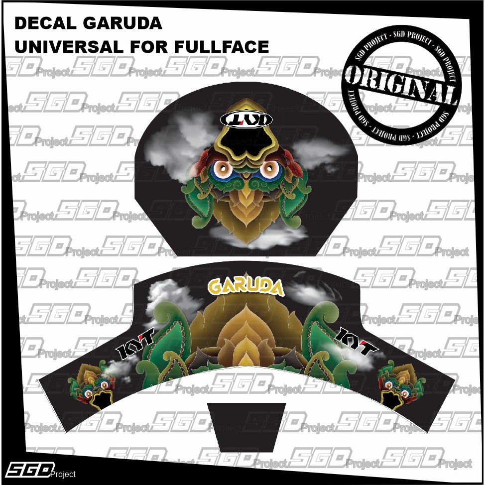 Jual Stiker Decal Helm Motif Garuda Universal Full | Shopee Indonesia