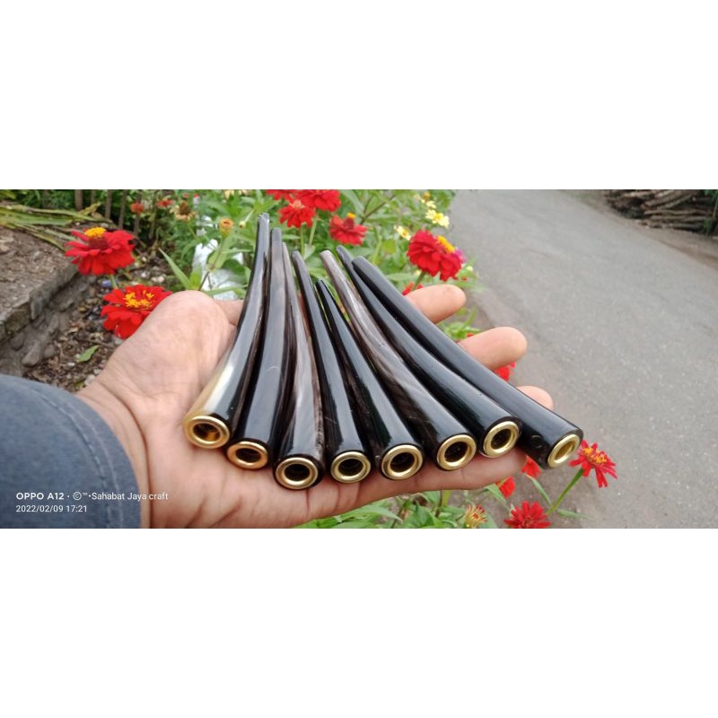 Jual Once Pipa Tanduk Kerbau Hitam dan Bule 12-14cm | Shopee Indonesia