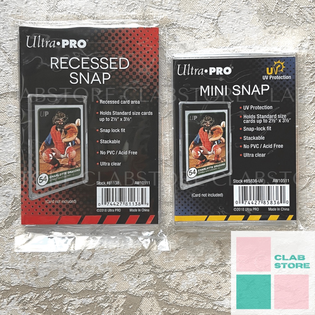 Jual Ultra Pro Mini Snap Acrylic Card Holder Mini Kotak Case Kartu TCG ...