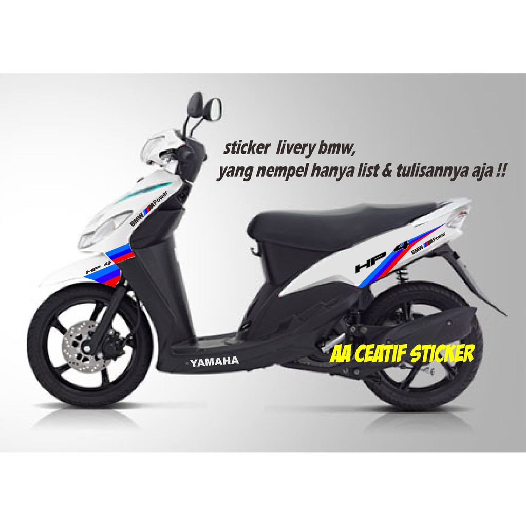 Jual STICKER YAMAHA MIO SMILE LIVERY BMW | Shopee Indonesia