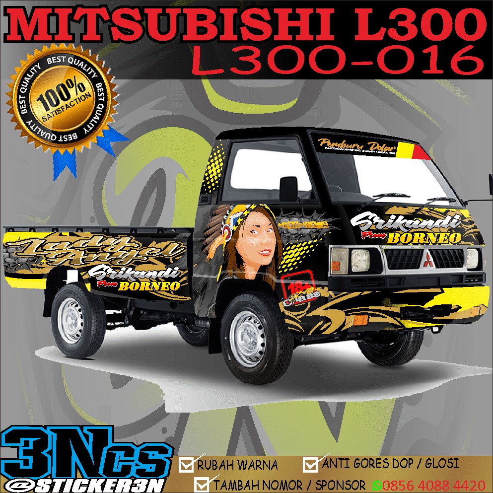 Jual Decal Fullbodi Mitsubishi L300, Decal Pickup L300 bisa request ...