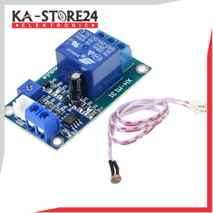 Jual Modul Relay Photoresistor DC 12v dengan senaor deteksi cahaya ...