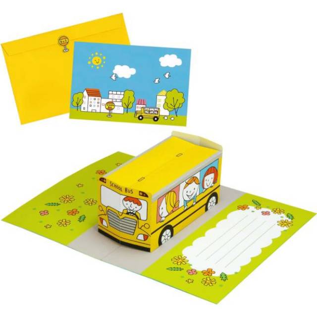 Jual Pop up Card School Bus papercraft | Shopee Indonesia