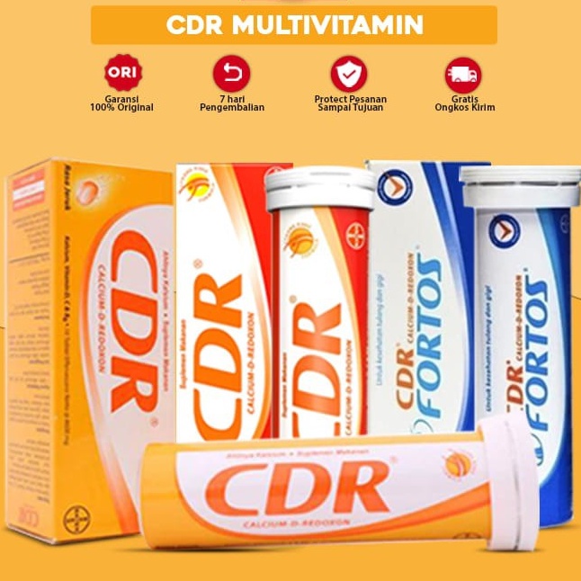 Jual CDR Calsium D Redoxon (Multivitamin) / Vitamin Tulang / Vitamin C ...