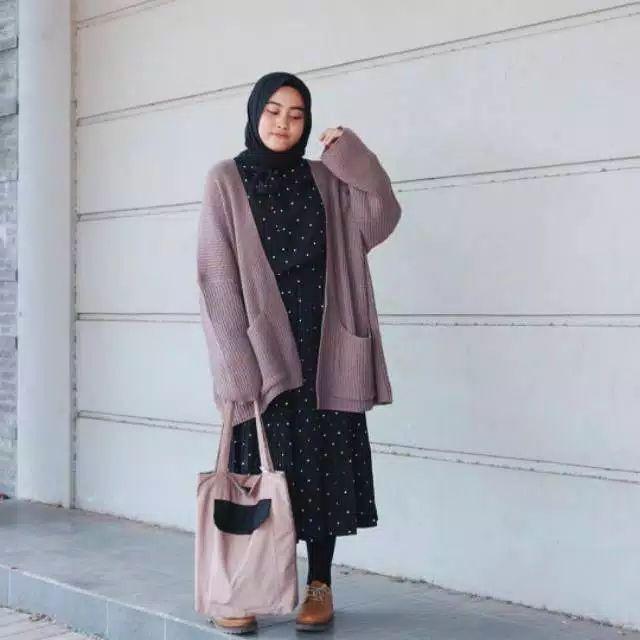 Jual OVERSIZED CARDIGAN RAJUT lAVELLA TEBAL STORE09 MURAH | Shopee Indonesia
