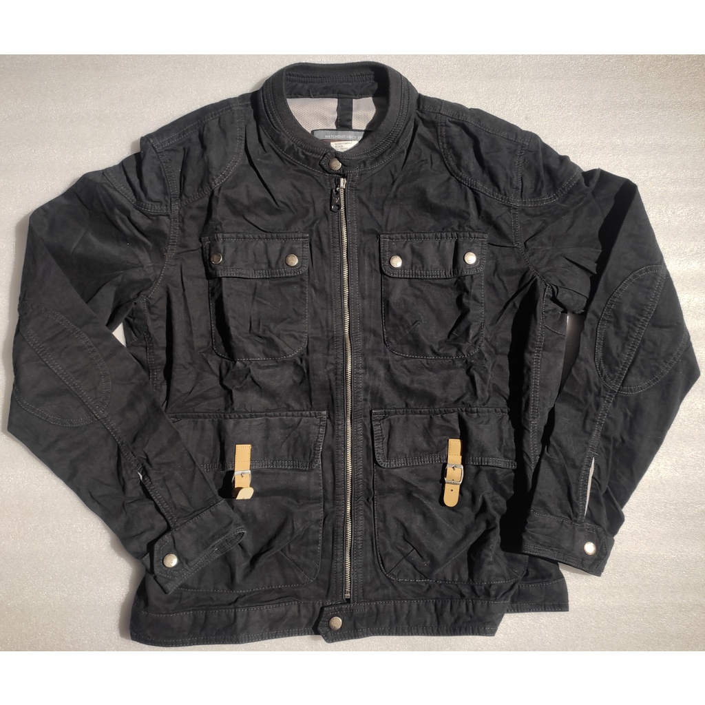 Jual WATCHOUT Jaket Bahan Katun Warna Hitam Original Watchout | Shopee ...