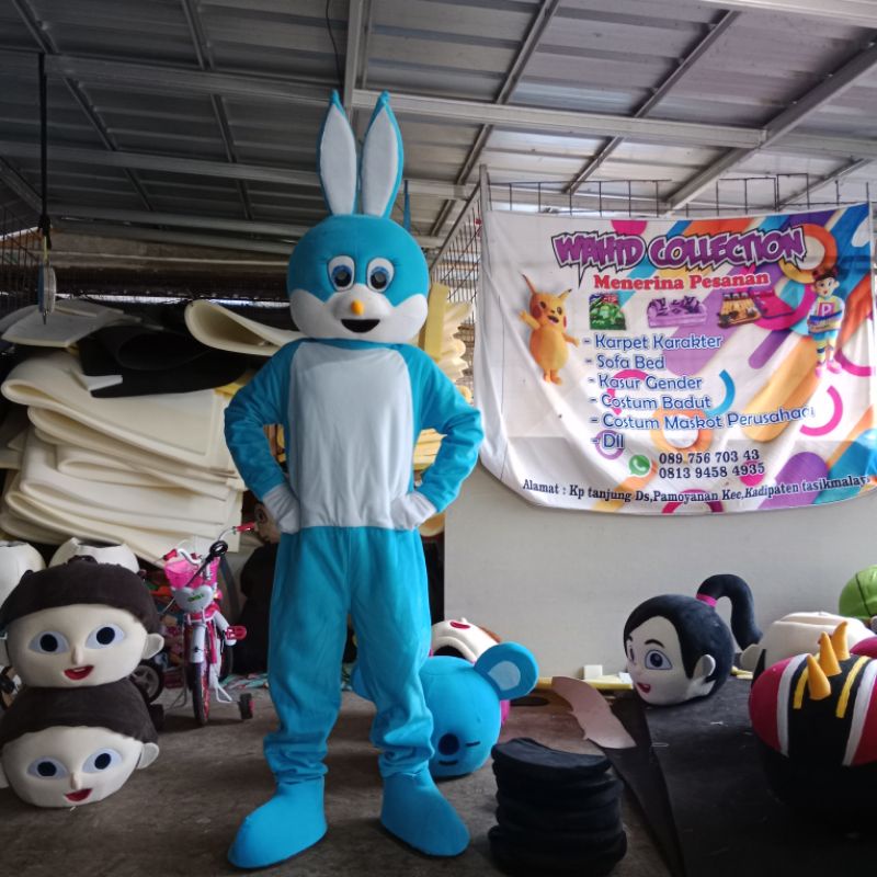 Jual kostum badut kelinci biru | Shopee Indonesia