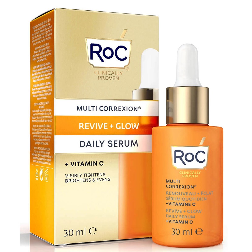 Jual ROC Multi Correxion Revive+Glow Daily Serum Vitamin C 30ml | Shopee Indonesia