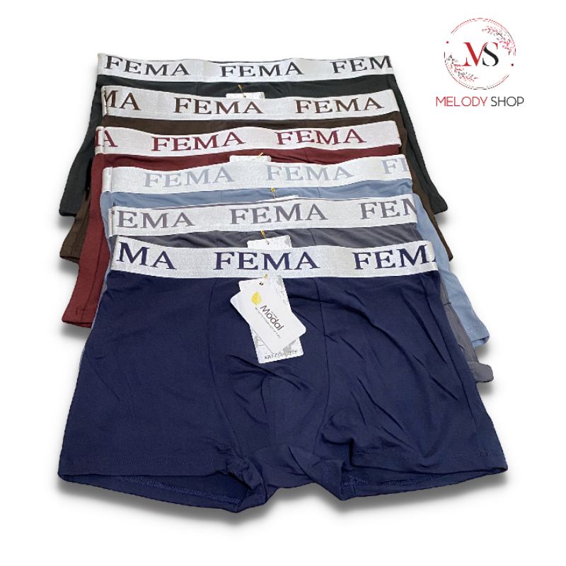 Jual 3pcs Celana Dalam Pria Boxer Segiempat Merk FEMA | Shopee Indonesia