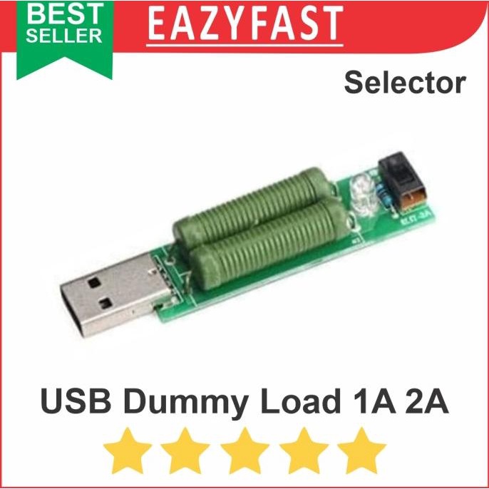 Jual Penguras USB Drainer Dummy Load 1A 2A Tester Charger Powerbank ...