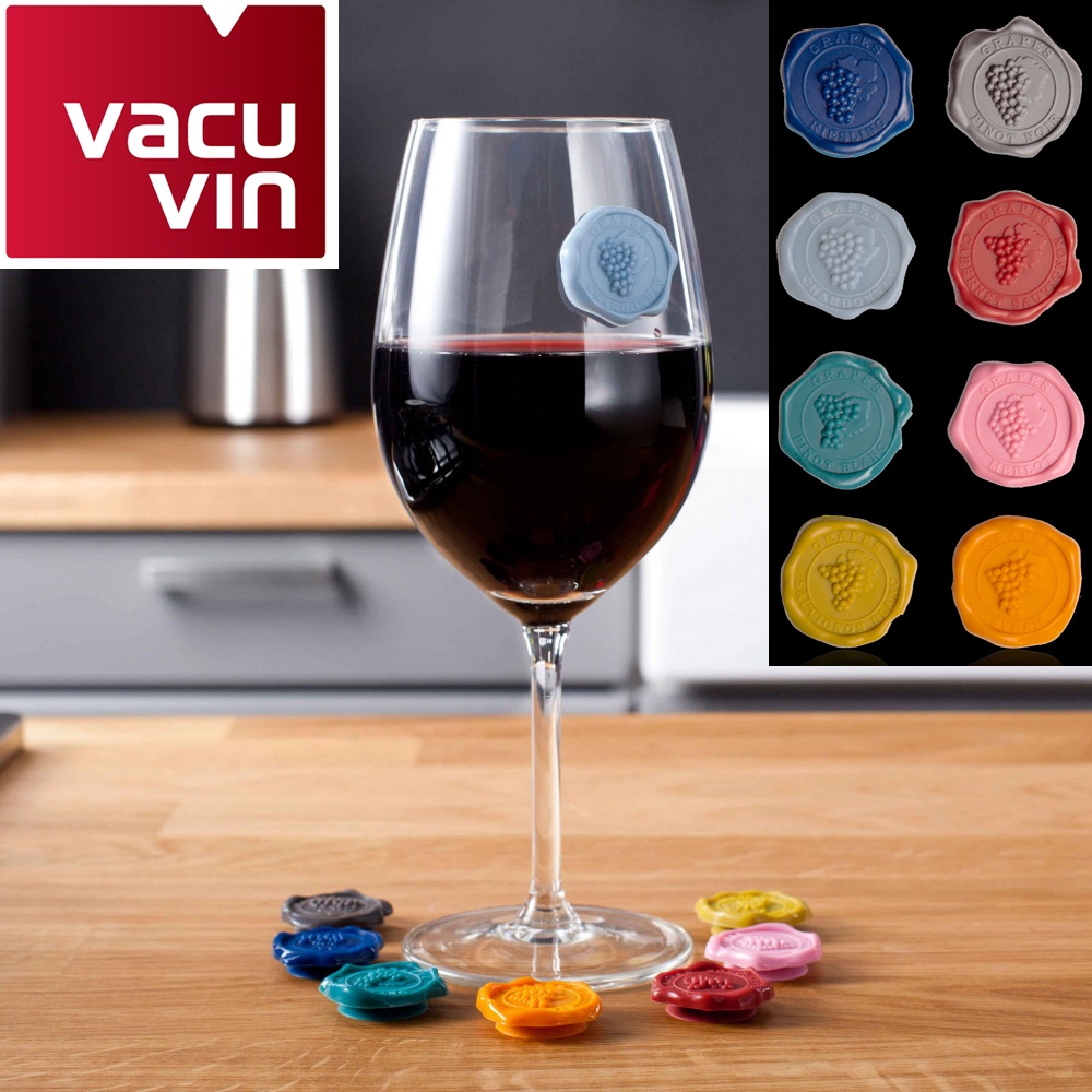 Jual Vacu Vin Glass Markers Classic 8pcs - Marker Penanda Gelas Wine ...