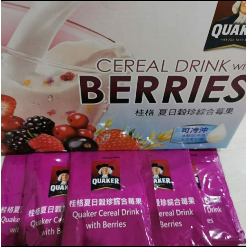 Jual Quaker Cereal Drink with Berries Instant (import) | Shopee Indonesia