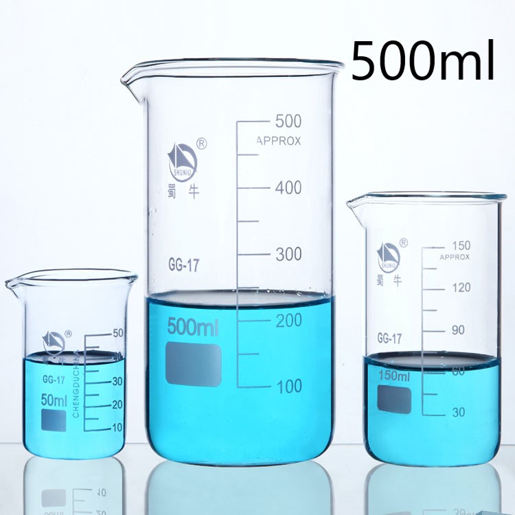 Jual SHUNIU Beaker Glass Tall Form 500ml | Shopee Indonesia