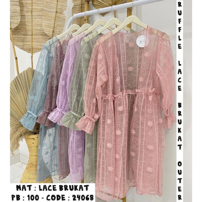 Jual outer brukat rempel lace import | Shopee Indonesia