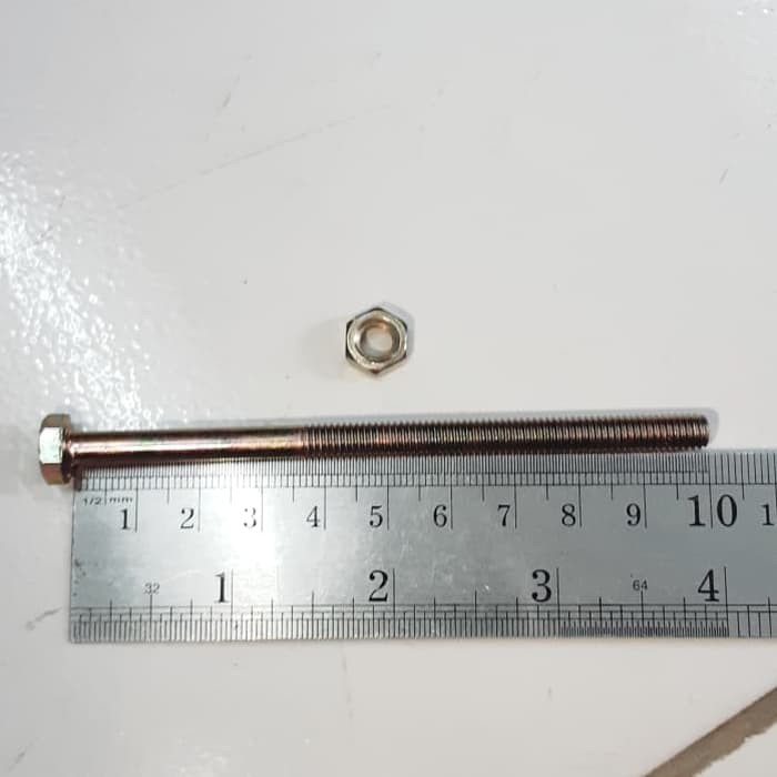 Jual Baut M6 x 100 / Kunci Baut 10 BMK Baut M6x100 | Shopee Indonesia