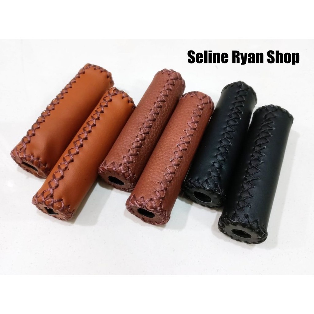 Jual Hand Grip Sepeda / Hand Fat Sepeda Kulit Model Retro Klasik ...