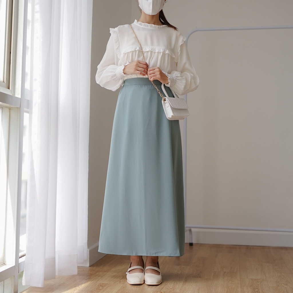 Jual ROK POLOS A-LINE | GEA SKIRT POLOS | ROK KERJA BASIC SKIRT WANITA ...