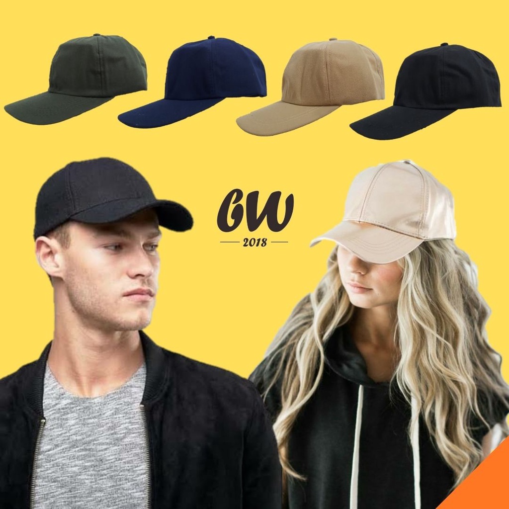 Jual Topi Baseball Besbol Cap Hat Premium Polos Pria Wanita | Shopee ...
