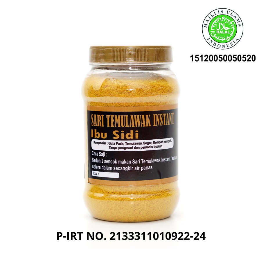 Jual SARI TEMULAWAK INSTANT IBU SIDI MINUMAN HERBAL KEMASAN BOTOL 325 ...