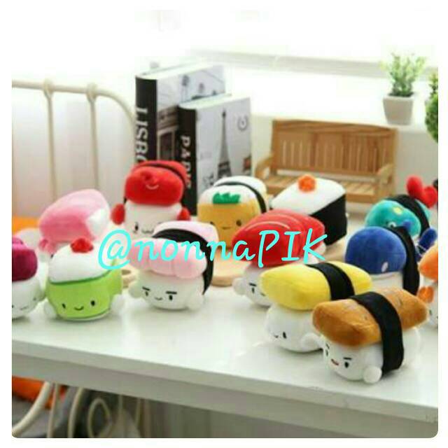 Jual Choba Food Plush Cushion Doll ( Japan Sushi Food Doll ) | Shopee ...
