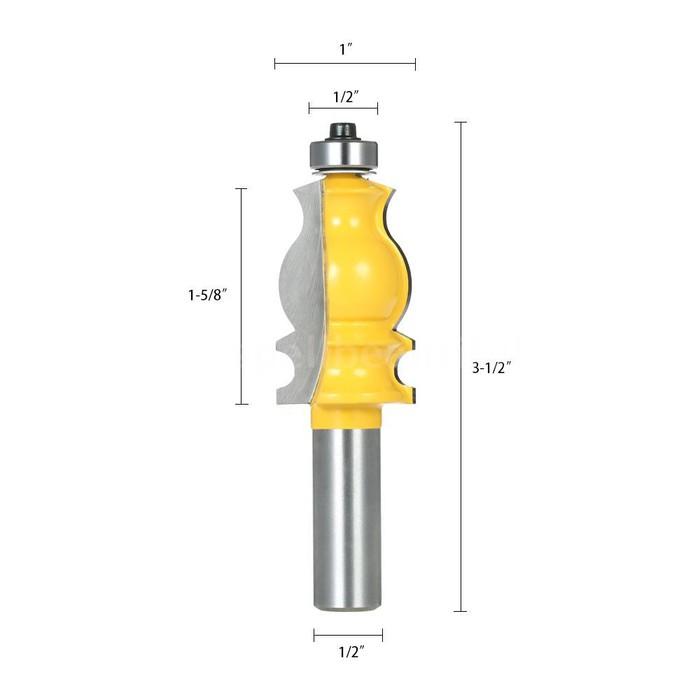 Jual Mata Router Bit 1/2 Shank Mata Profil Parquet Skirting Board ...