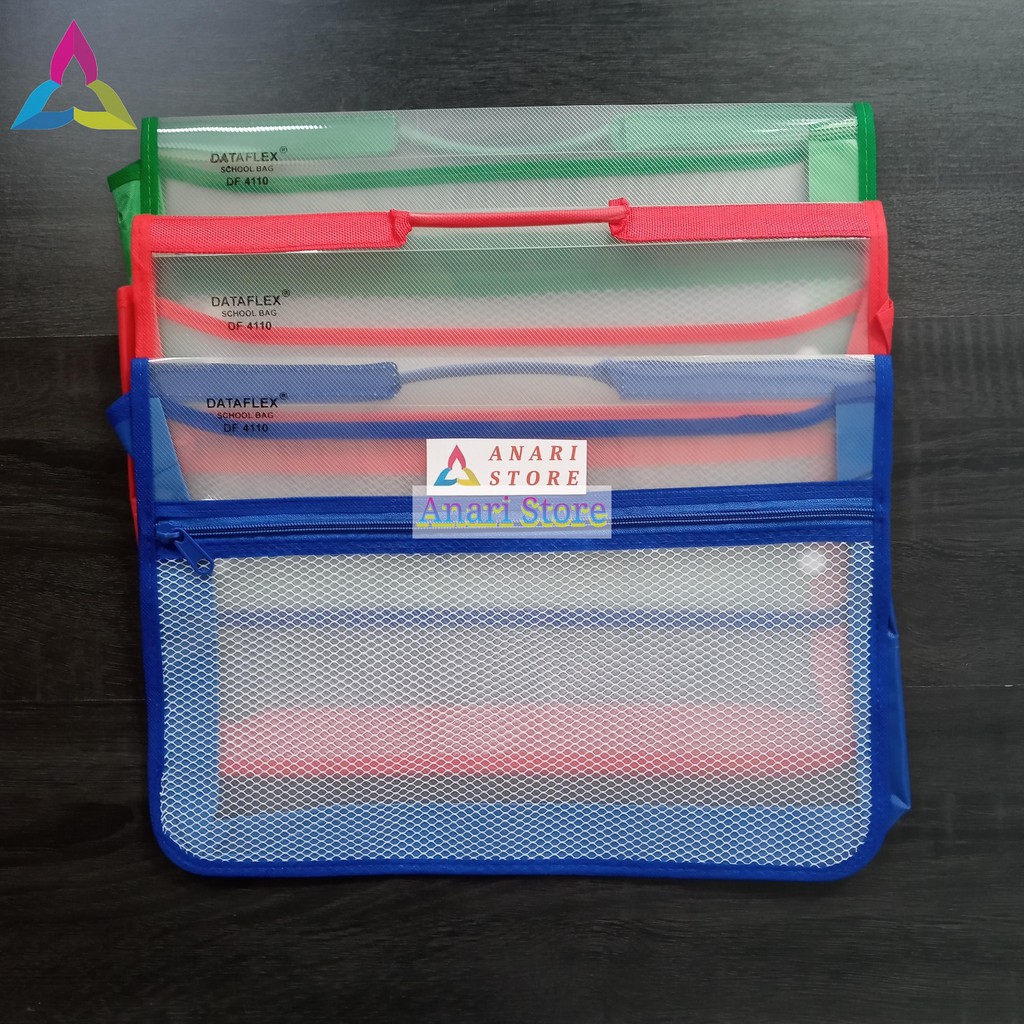 Jual Dataflex Map Dokumen File Plastik Jaring Kancing Resleting Zipper