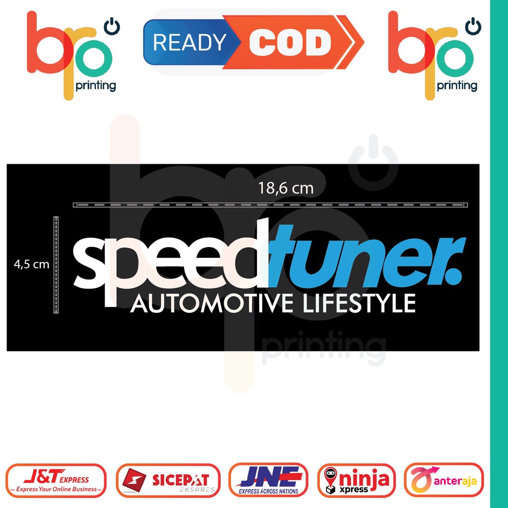 Jual STIKER SPEED TUNER UNTUK AKSESORIS MOBIL ATAU MOTOR | CUTTING ...