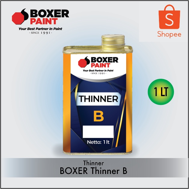 Jual BOXER Thinner B (Pengencer Cat Sintetis Alkyd Cat Kayu & Besi)(1 LT) | Shopee Indonesia