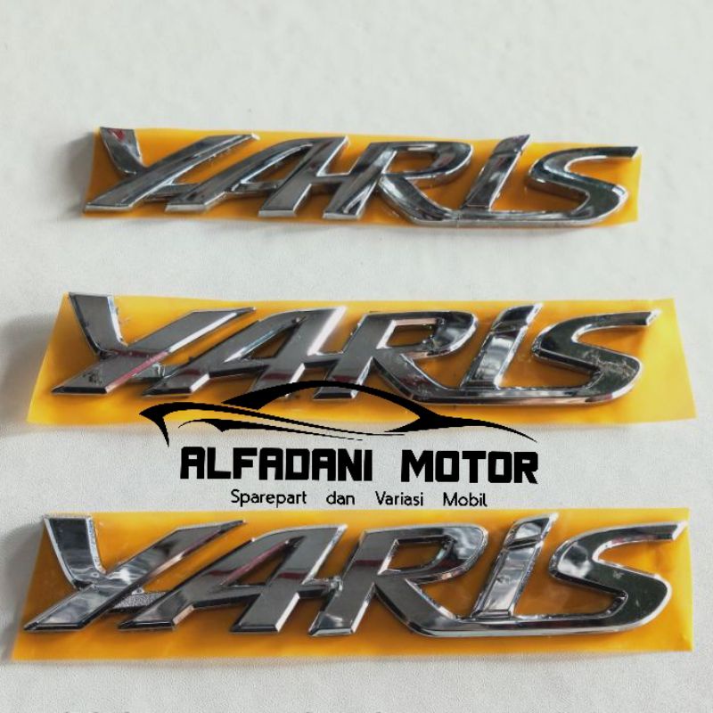 Jual emblem tulisan logo toyota yaris ORIGINAL | Shopee Indonesia