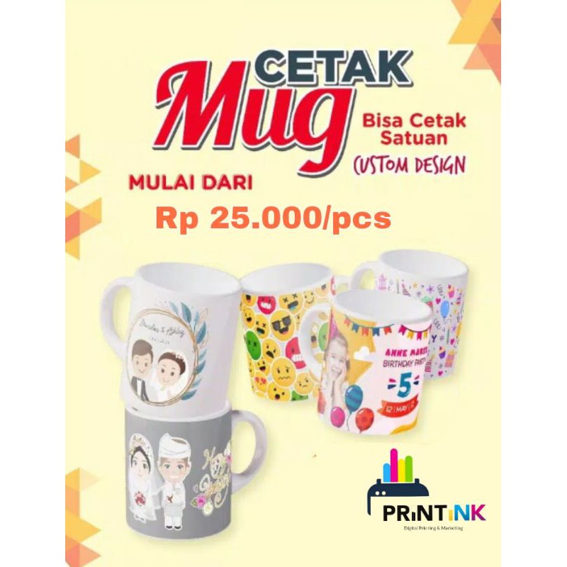 Jual PROMO CETAK MUG CUSTOM MURAH UNTUK WISUDA, PERNIKAHAN, DAN ACARA ...