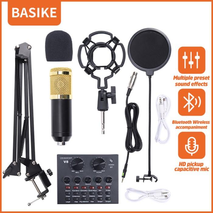 Jual Musik Digital Soundcard V8 Mixer Audio Bluetooth Sound Card V8 ...