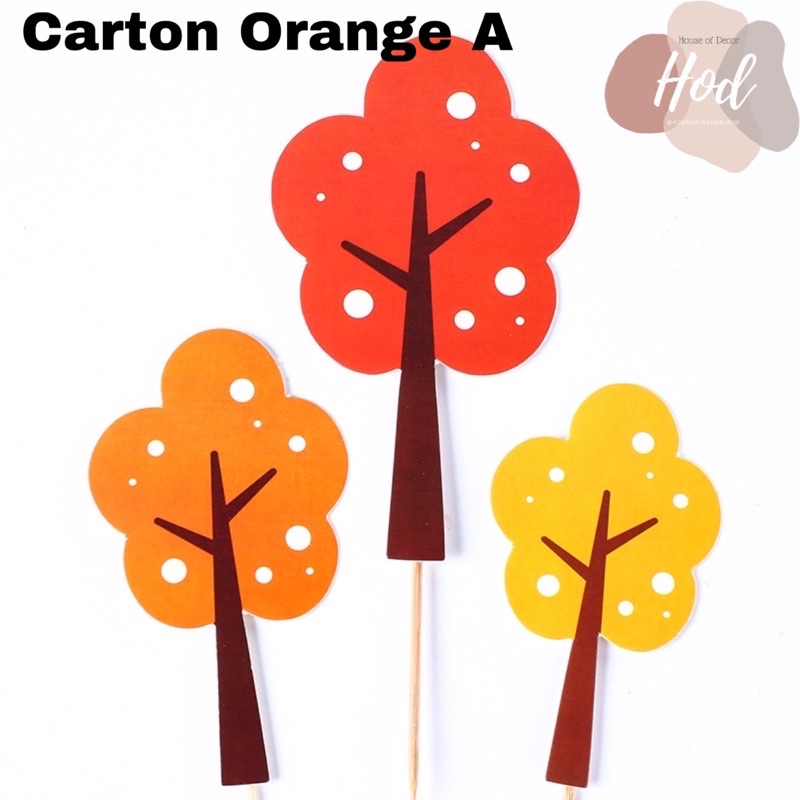 Jual 3pc/set Topper Pohon Hijau Tree Green Trees Kain Hiasan Kue Ulang ...