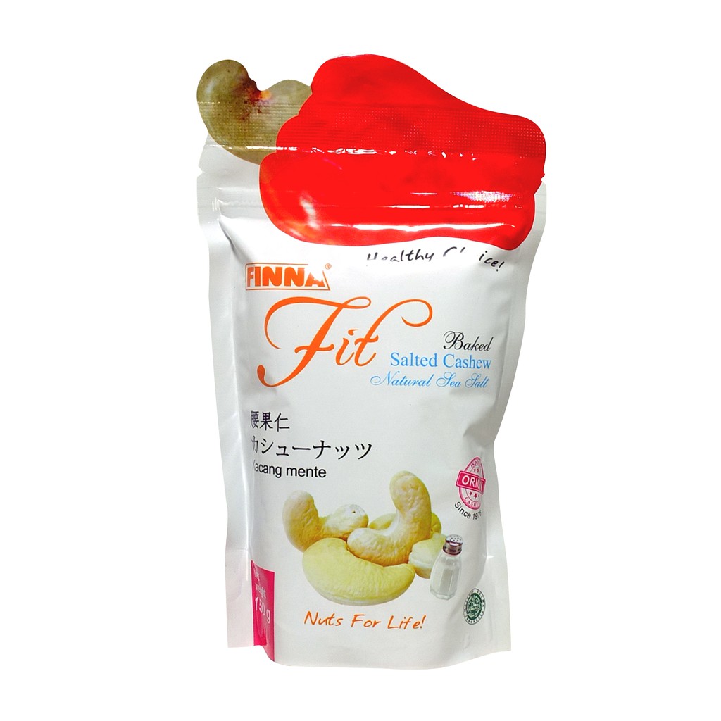 Jual FINNA Fit Roasted Salted Cashew 150 Gr | Shopee Indonesia
