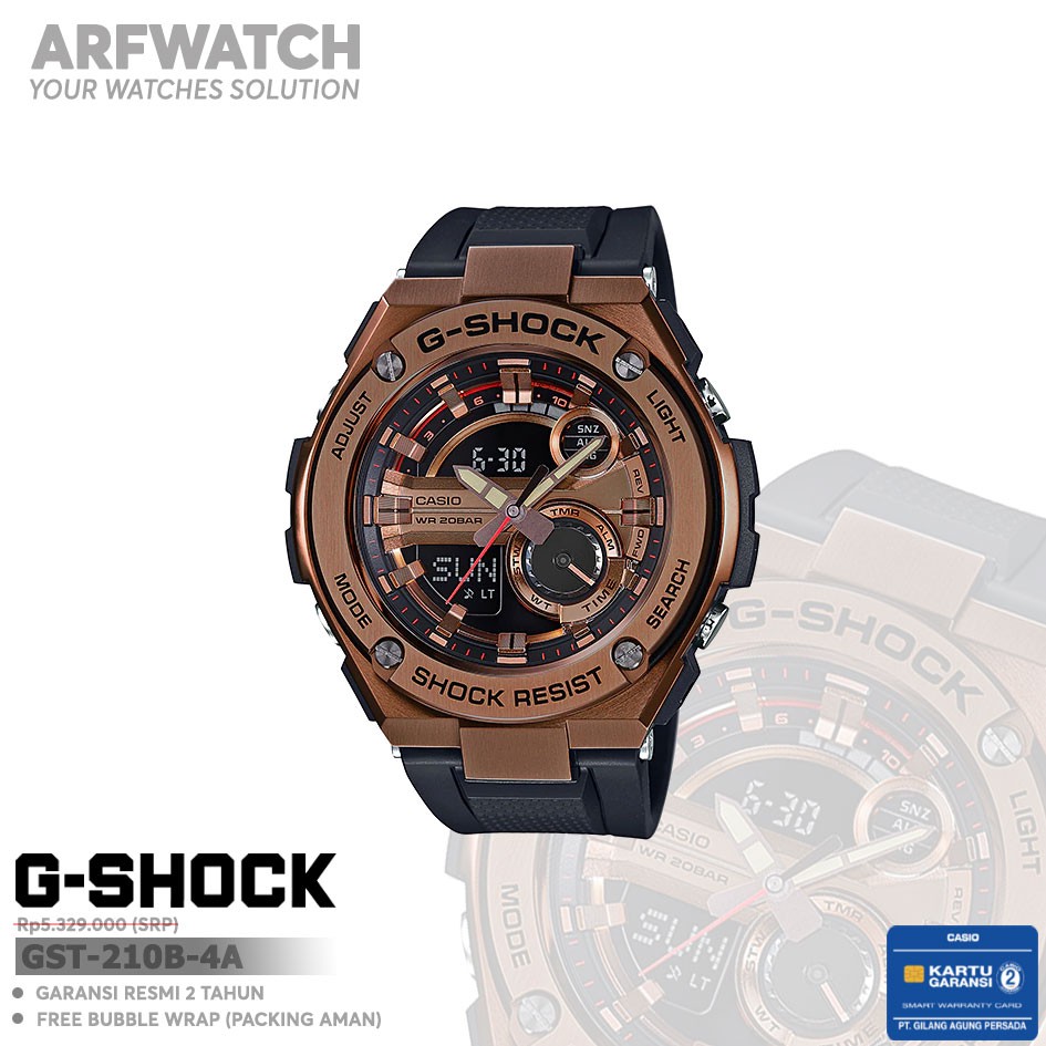Jual Casio G-Shock GST-210B-4A / GST-210B-4ADR Original | Shopee Indonesia