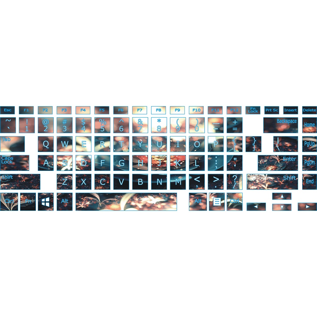 Jual sticker keyboard laptop english full keyboard bermacam font huruf ...