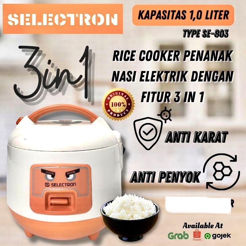Jual Magic com rice cooker selectron 1L 1 Liter 1Liter 3in1 pemasak ...