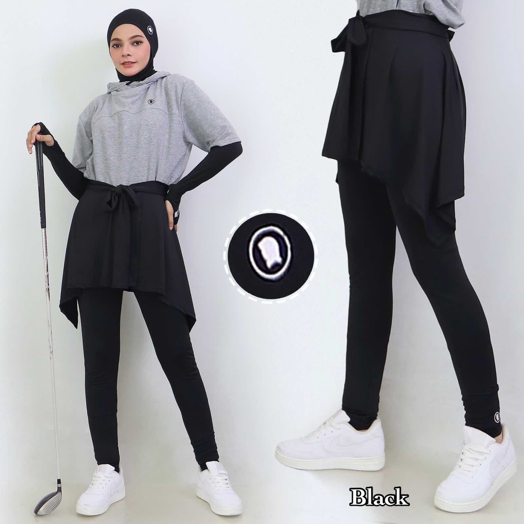 Jual HITJAB - Legging Rok Sport Olahraga Senam Zumba Yoga Golf Tennis ...