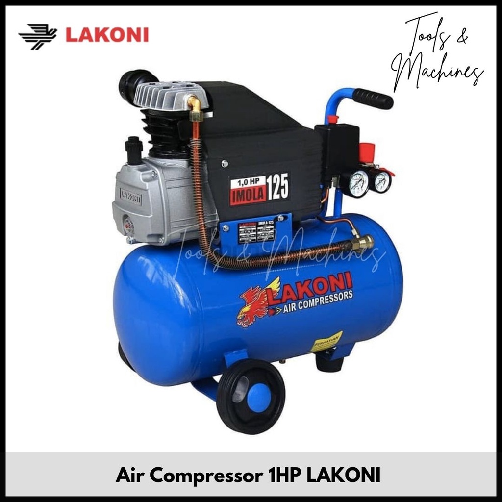 Jual Mesin Kompresor 1HP atau Air Compressor LAKONI IMOLA 125 | Shopee ...