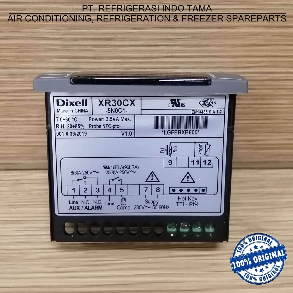 Jual XR30CX 230V + Probe NTC - Digital Thermostat DIXELL -5N0C1 / XR 30 ...
