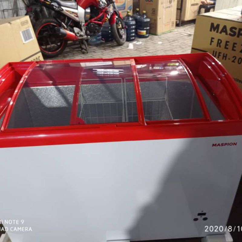 Jual Freezer box sliding kaca freezer pintu kaca Freezer maspion ...