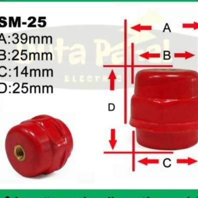 Jual busbar panel grounding bus bar SM25 SM30 SM51 25mm 30mm 50mm m6 merah | Shopee Indonesia