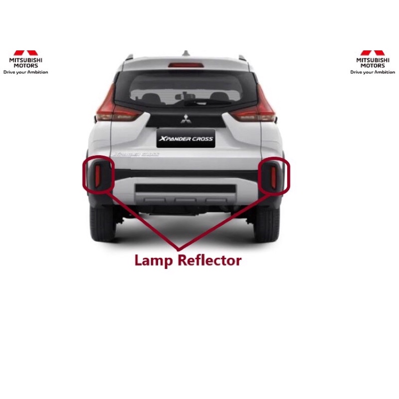 Jual Lampu Reflektor Bumper Belakang Mitsubishi Xpander Cross 8355A123 ...
